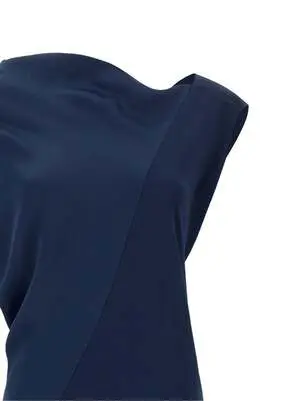 Alberta Ferretti Draped Asymmetrical Dress