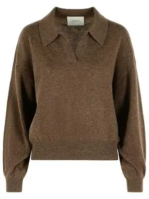 LISA YANG LISA YANG Katriel Dark Truffle Cashmere Sweater Brown