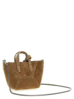 Brunello Cucinelli Micro 'bc Duo' Bag - Brown