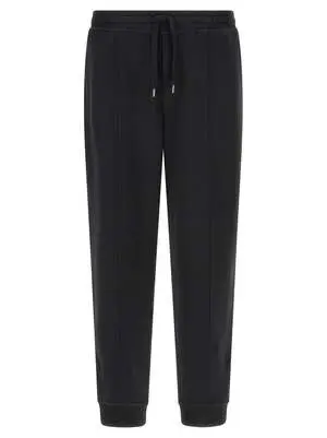 Brunello Cucinelli Cotton, Cashmere And Silk Joggers - Black
