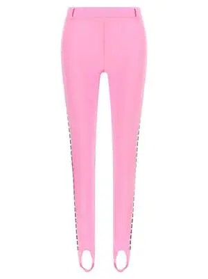 Moschino Leggings With Logo Detail - Pink