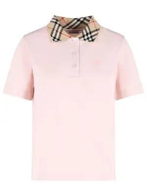 Burberry Imogen Cotton Polo Shirt - Pink