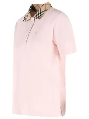 Burberry Imogen Cotton Polo Shirt - Pink