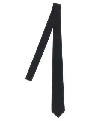 Gucci Jacquard "morsetto " Silk Neck Tie - Black