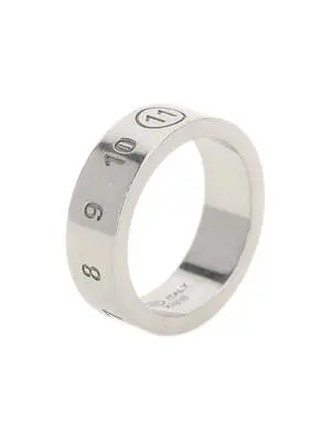 MAISON MARGIELA Numeric Engraved Band Ring - Silver