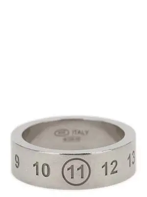 MAISON MARGIELA Numeric Engraved Band Ring - Silver
