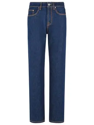 Versace Denim Jeans With Medusa Biggie Detail - Blue