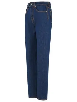 Versace Denim Jeans With Medusa Biggie Detail - Blue