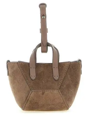 Brunello Cucinelli Micro 'bc Duo' Bag - Brown