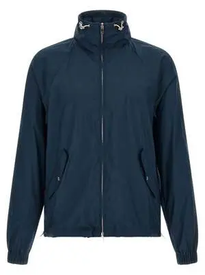 Brunello Cucinelli Lightweight Nylon Zip-up Jacket - Blue