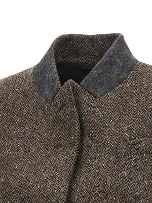 Brunello Cucinelli Mélange Wool Vest - Brown