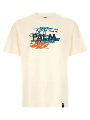 Palm Angels Graphic Print T-shirt - White