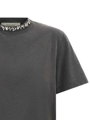 GOLDEN GOOSE Cabochon Crystal T-shirt