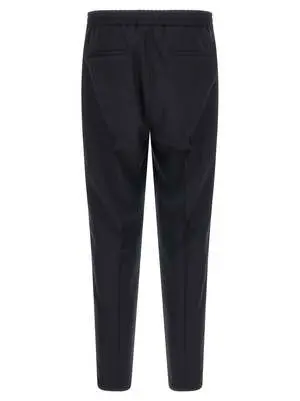 Brunello Cucinelli Wool Flannel Trousers - Blue