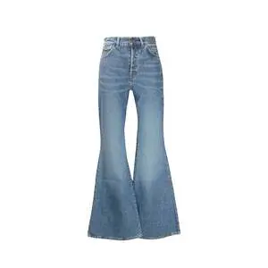 Chloé Wide Leg Denim Jeans - Blue