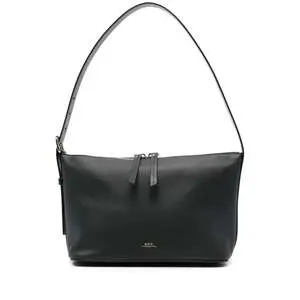 A.p.c. Leather Shoulder Bag - Black