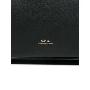 A.p.c. Leather Shoulder Bag - Black