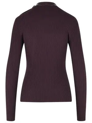 COURREGES Burgundy Viscose Blend Sweater
