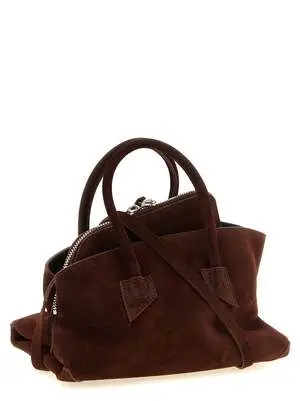 Attico La Passeggiata Mini Suede Handbag - Brown