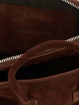 Attico La Passeggiata Mini Suede Handbag - Brown