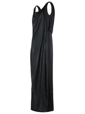 MAISON MARGIELA Silk Blend Maxi Dress - Black