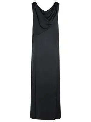 MAISON MARGIELA Silk Blend Maxi Dress - Black