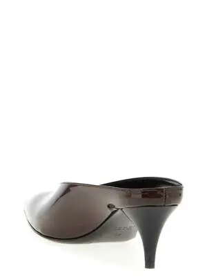 Gucci Patent Leather Pointed Toe Mules - Multicolor