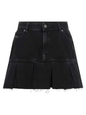 DIESEL® De-reen' Pleated Denim Mini Skirt - Blue