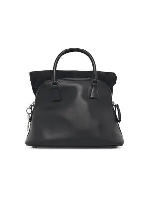 MAISON MARGIELA 5ac Soft Leather Mini Bag - Gray