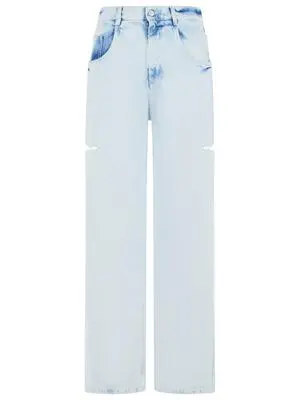 Maison Margiela Cut-Out Wide Leg Jeans