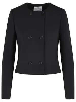 COURREGES Double-breasted Jacket - Black