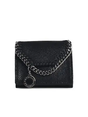 Stella McCartney Tri-fold Falabelloshaggy Deer' Wallet - Black