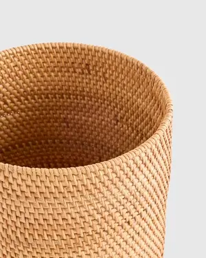 Quince Handwoven Rattan Bathroom Accessories Set