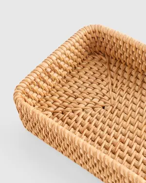 Quince Handwoven Rattan Bathroom Accessories Set