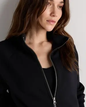 Quince Cloudcomfort Full-zip Sweatshirt - Black