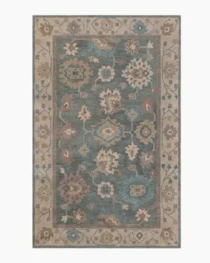 Quince Elowen Wool Rug - Blue