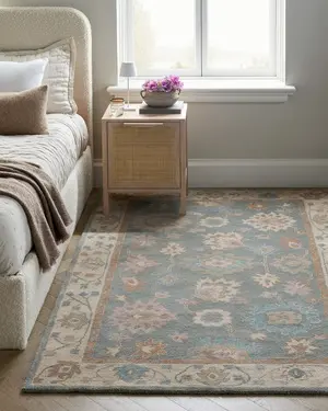 Quince Elowen Wool Rug - Blue
