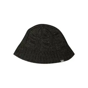 StÜssy Cable Knit Bucket Hat - Black