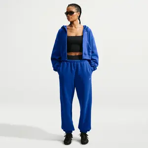 Nike Studio Fleece Medium Weight High-rise Oversized Cuffed Pants - Blue