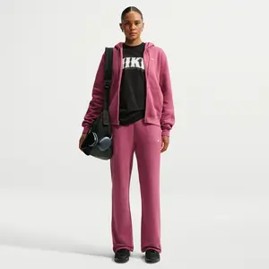 Nike Studio Fleece Lightweight Mid-rise Open-hem Pants