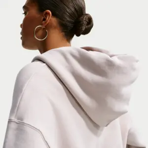 Nike Studio Fleece Oversized Cropped Full-zip Hoodie