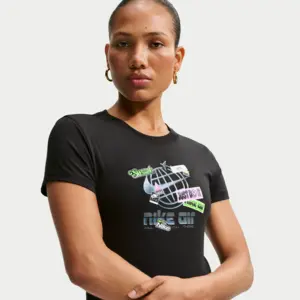 Nike Chill Knit Slim Mod-cropped T-shirt - Black