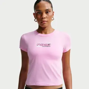 Nike Sportswear Chill Knit Slim Mod-cropped T-shirt - Pink