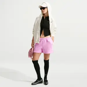 Nike Studio Fleece Mid-rise Athletic Department Shorts - Pink