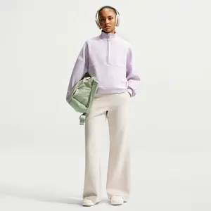 Nike Dri-fit Oversized Half-zip Top - Purple