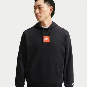 Nike Club French Terry Hoodie - Black