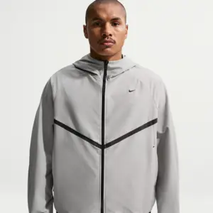 Nike Men's Tech Shori Knit Full-zip Windrunner Jacket Grey