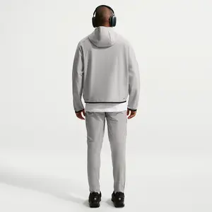 Nike Tech Shori Knit Full-zip Windrunner Jacket - Grey