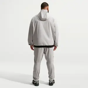 Nike Tech Shori Knit Full-zip Windrunner Jacket - Grey