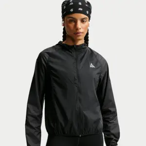 Nike Aireez" Uv Protection Trail Running Jacket - Black